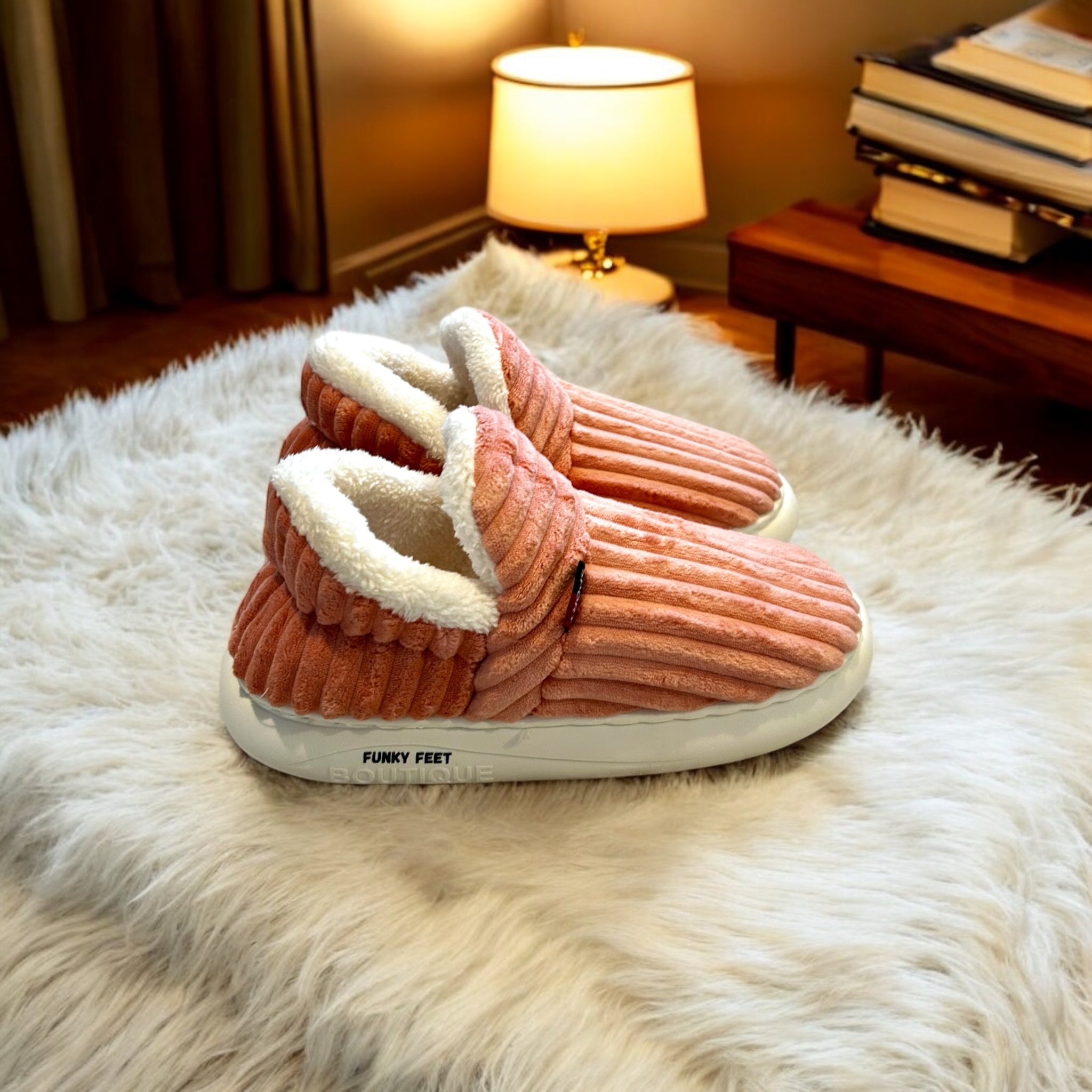 The Little Softie Pink | Lightweight, Cosy Slippers – Funky Feet